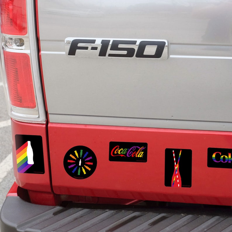 Coca-cola Rainbow & Black LGBTQ Pride Sticker Set of 5 Gloss - Etsy