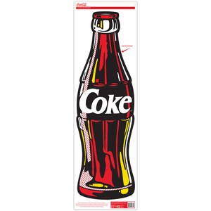 Wall Decal: Coca-cola Pop Art Bottle Wall Decals, Officially Licensed ...