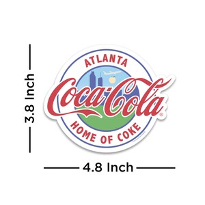 Coca-cola Vinyl Sticker, Atlanta GA Home of Coke, Officially Licensed ...