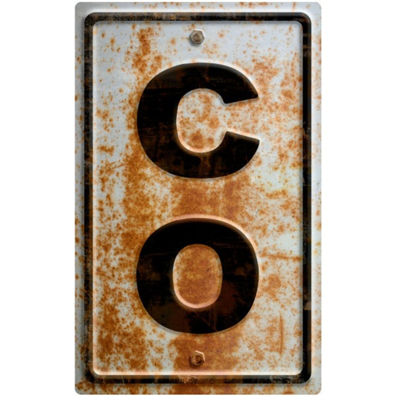Colorado CO State Abbreviation Rusted Wall Decal - Etsy