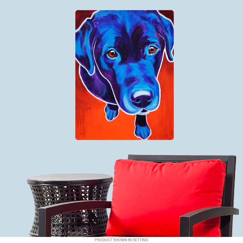 Lab Olive Black Labrador Dog Wall Decal - Etsy