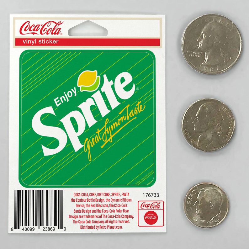 Sprite 90s Logo Mini Vinyl Sticker | Etsy