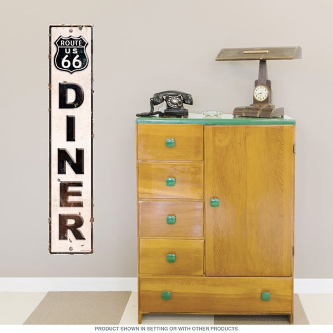 Route 66 Diner Roadside Wall Decal - Etsy