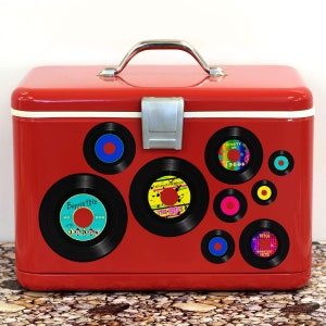 Music Records Vinyl Sticker Set of 16, for Laptops, Notebooks ...