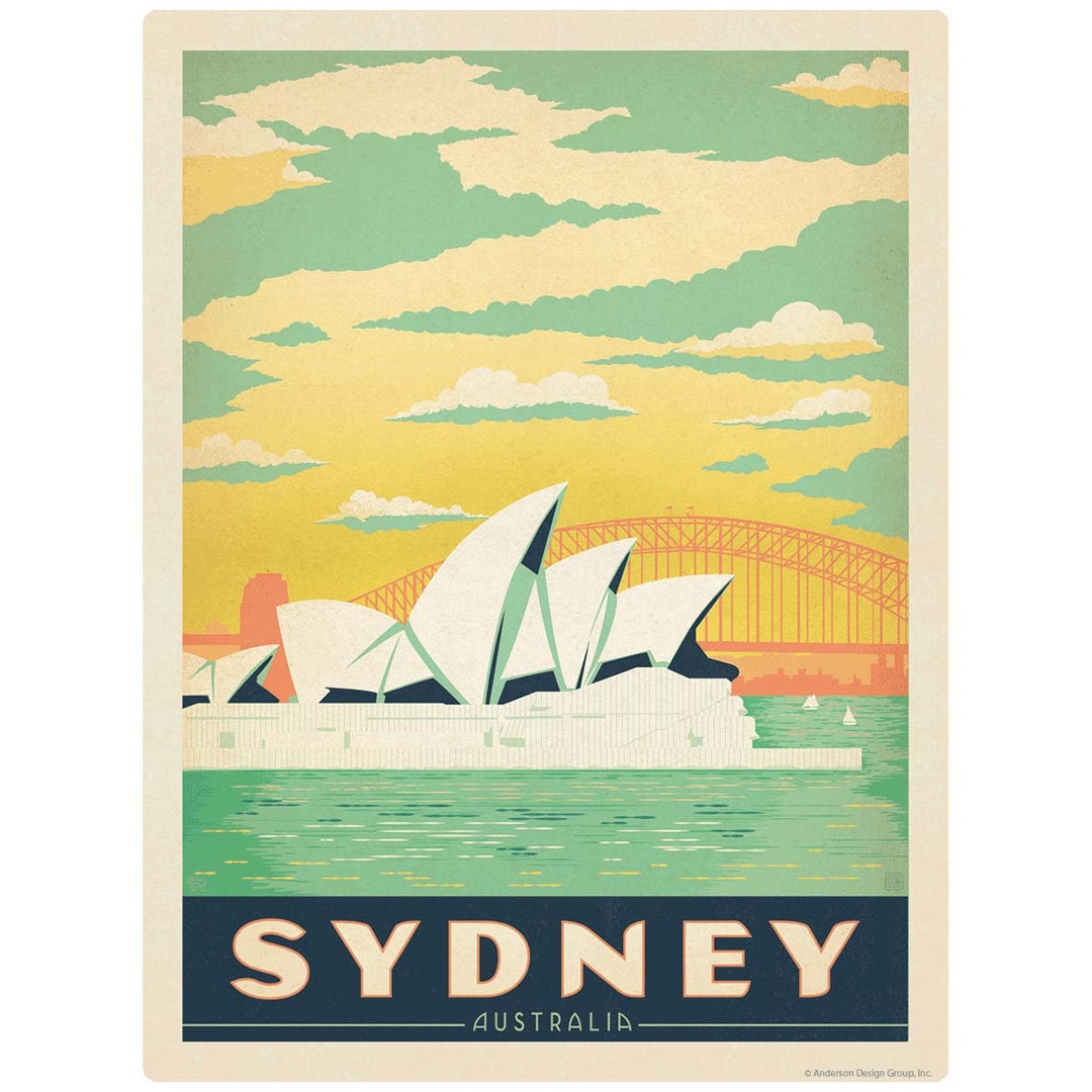 Sydney Australia Opera House Vinyl Stickerlaptop Decalbumper Stickercar ...