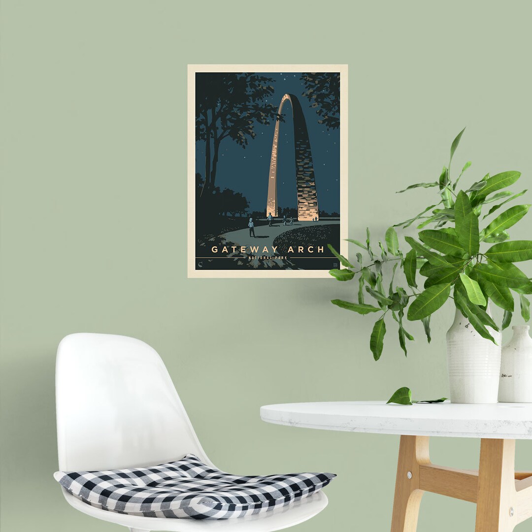 Wall Decal: Gateway Arch National Park, St Louis, Missouri Decor, Peel ...