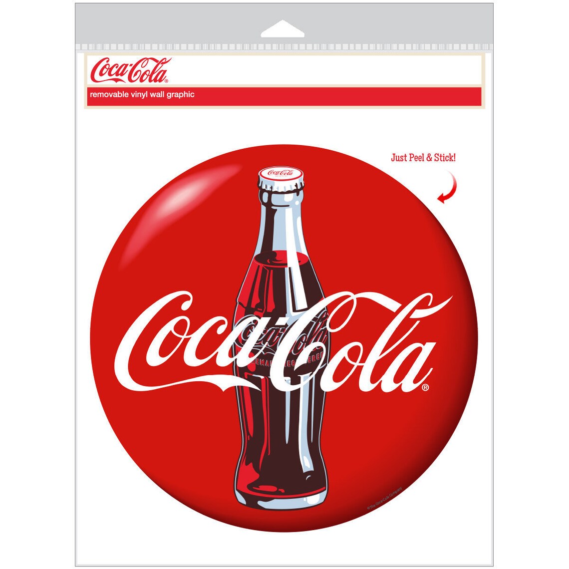 Coca-cola Blue Bottle Disc Peel & Stick Wall Graphic - Etsy