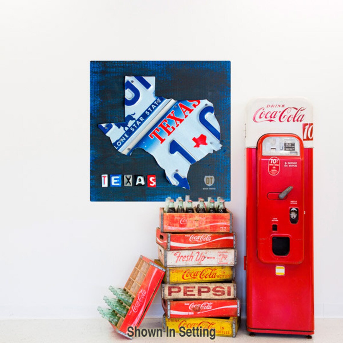 Texas State License Plate Wall Decal - Etsy