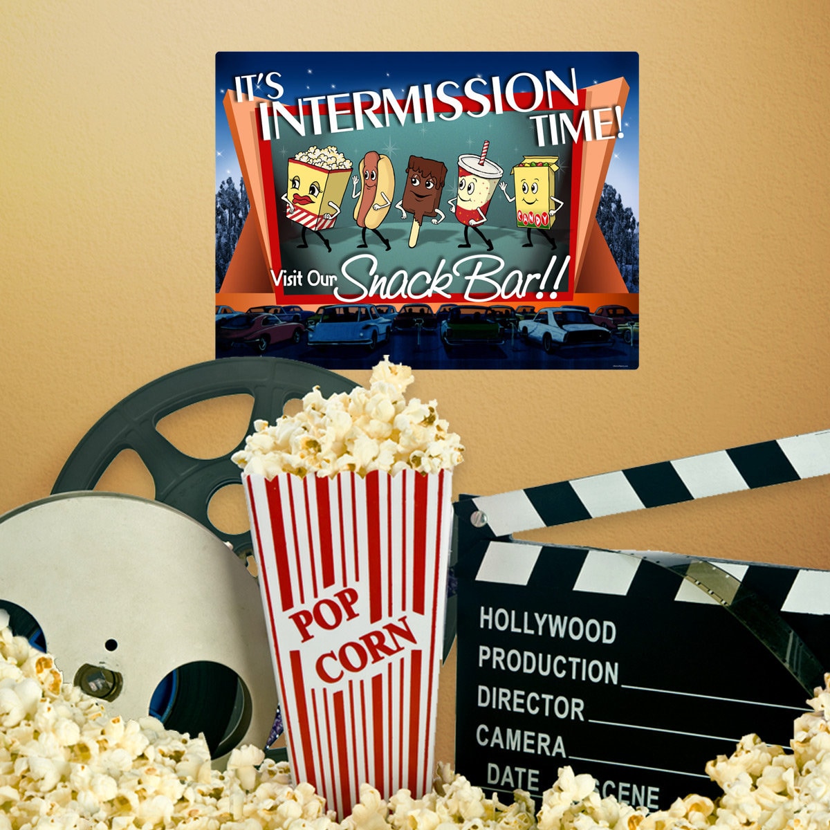 Intermission Time Snack Bar Wall Decal Lobby Dancing - Etsy