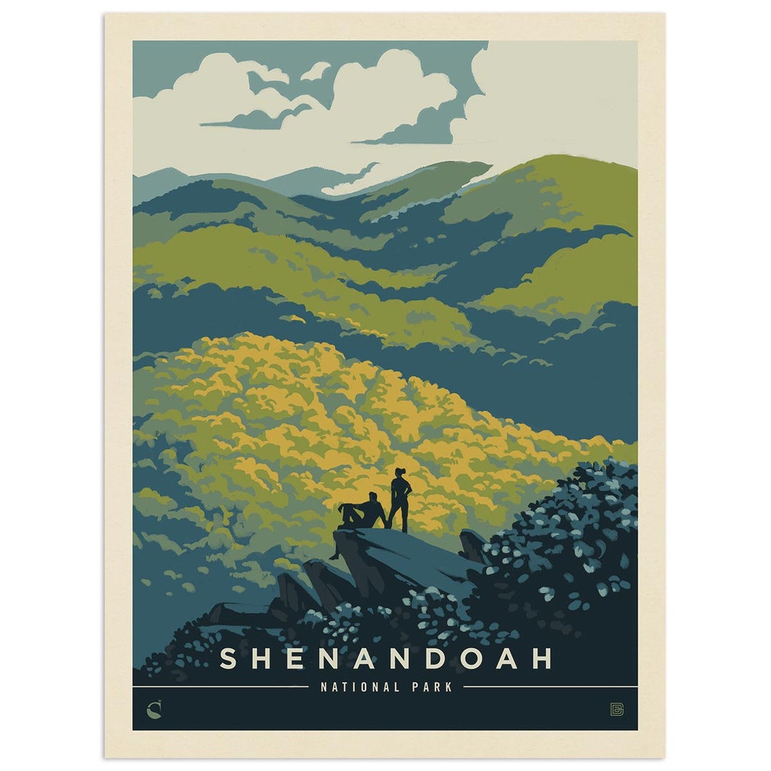 Shenandoah National Park Virginia Hikers Vinyl Sticker–laptop Decal ...