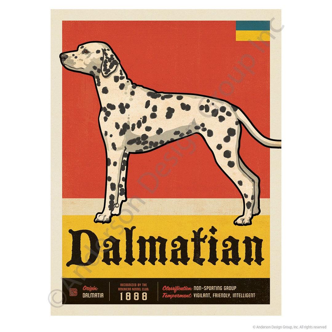 Mini Sticker: Dalmatian Dog Facts, Mini Waterproof Vinyl Sticker, for ...