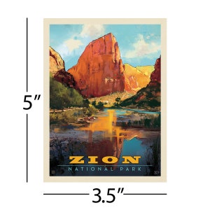 Zion National Park Utah Vinyl Sticker–laptop Decal–bumper Sticker–car ...
