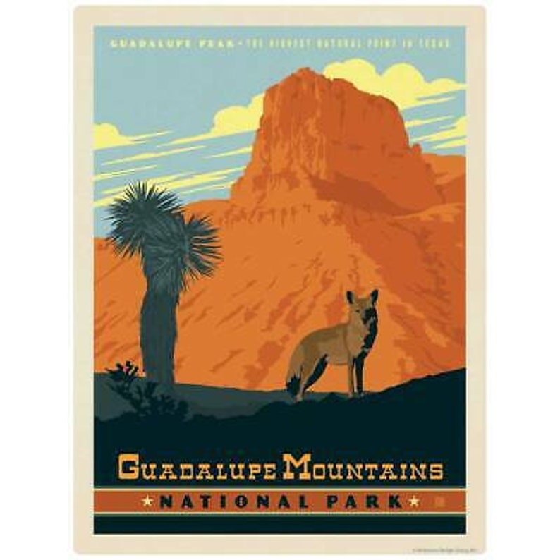 Guadalupe Mountains National Park Texas Decal Peel and Stick - Etsy