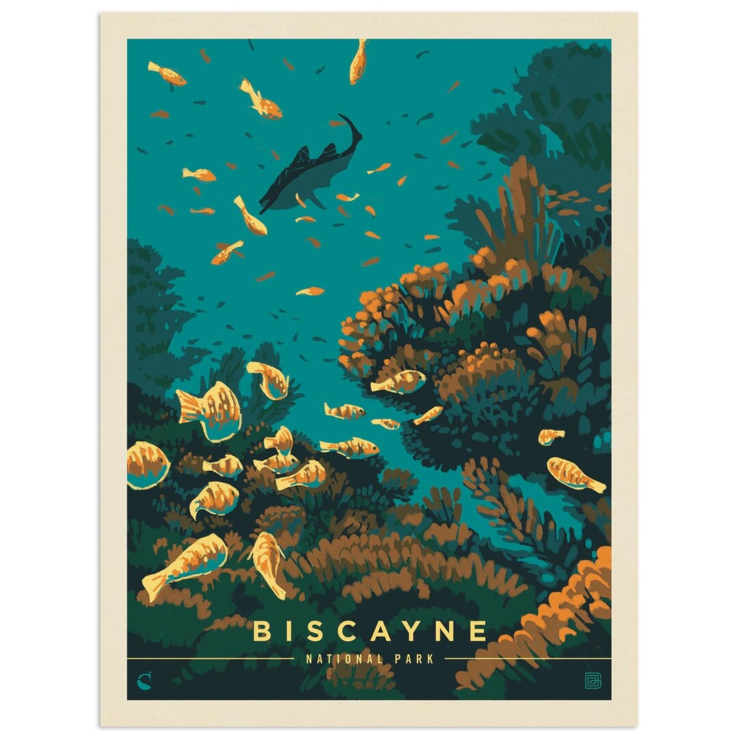 Vinyl Sticker; Biscayne National Park Florida Coral, Laptop Decal ...