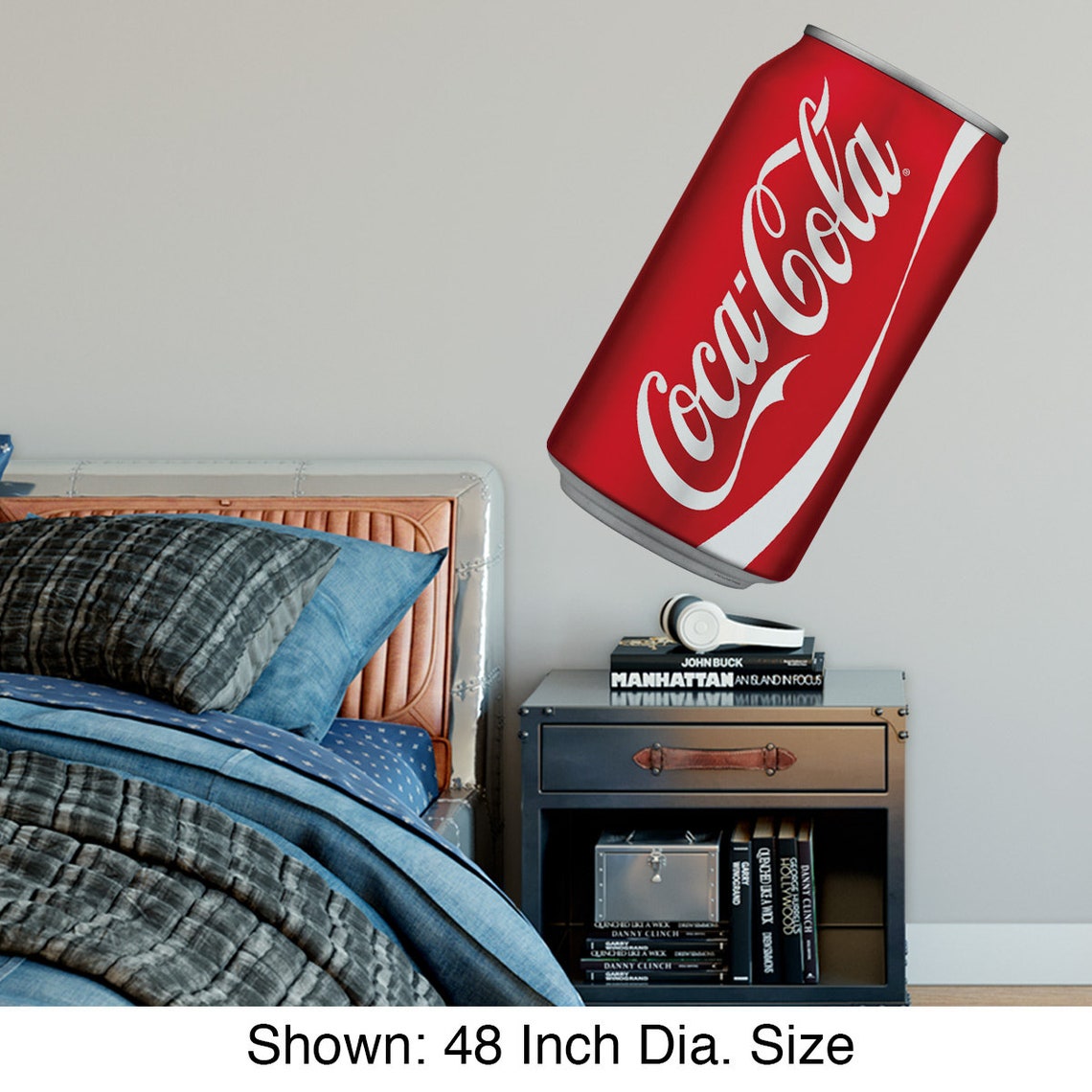 Coca-cola Wall Decal Modern Logo Red & White Swoosh Cut Shape - Etsy