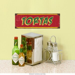 Tortas Mexican Food Wall Decal Red - Etsy