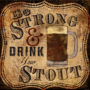Decal Only: Beer Strong and Stout Table Graphic for IKEA Lack Table DIY ...