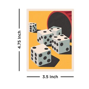 Dice Game Cup Vinyl Sticker, Luggage, Notebook, iPad Sticker, Board ...