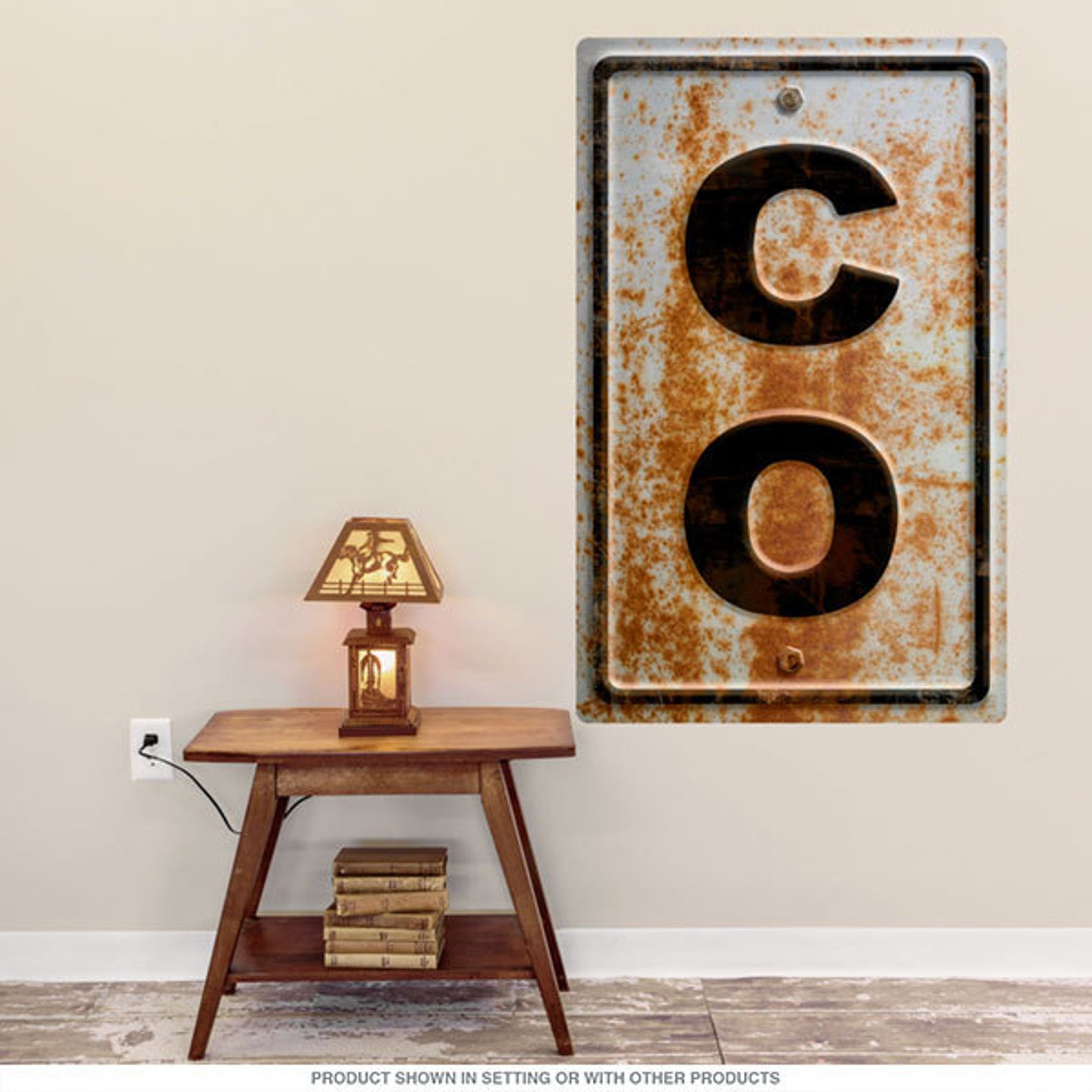 Colorado CO State Abbreviation Rusted Wall Decal - Etsy