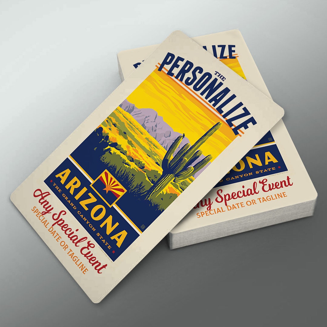 Personalized Arizona Special Occasions Sticker Set, Save the Dates ...