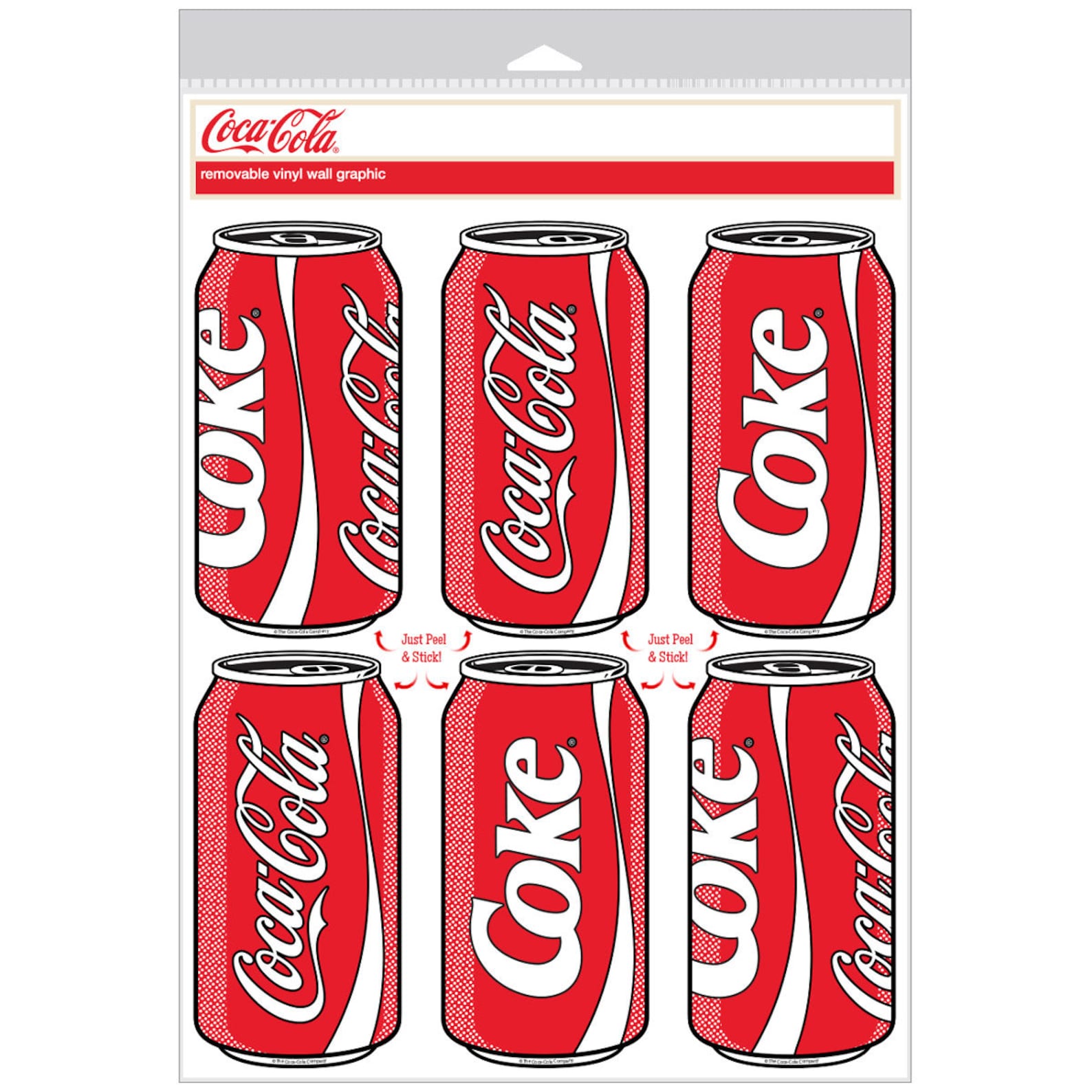 Coca-cola Decal Set Pop Art Cansvinyl Decalspeel and Stick - Etsy