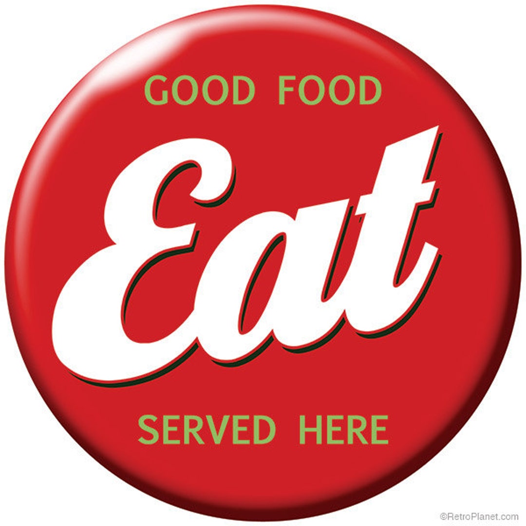 Wall Decal, Eat Good Food Served Here Wall Graphic, for Kitchen, Diner ...