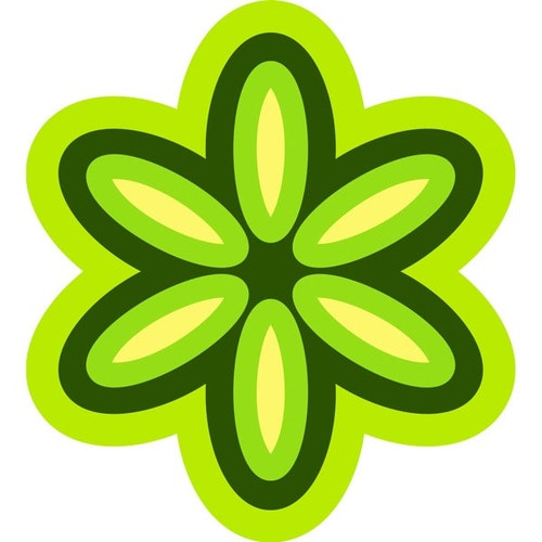 Mod Flowers 70s Style Wall Decal Sheet Large - Etsy