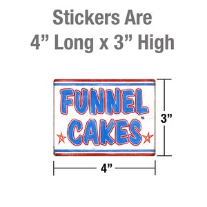 Vintage-inspired Fair Food Stickers: Set of 12 Carnival Theme Decals ...