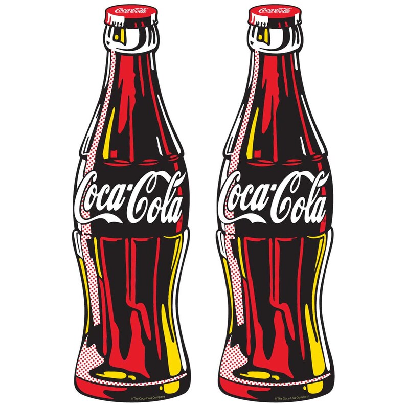 Coca-cola Decal Set Pop Art Style Bottles–vinyl Decals–peel and Stick ...