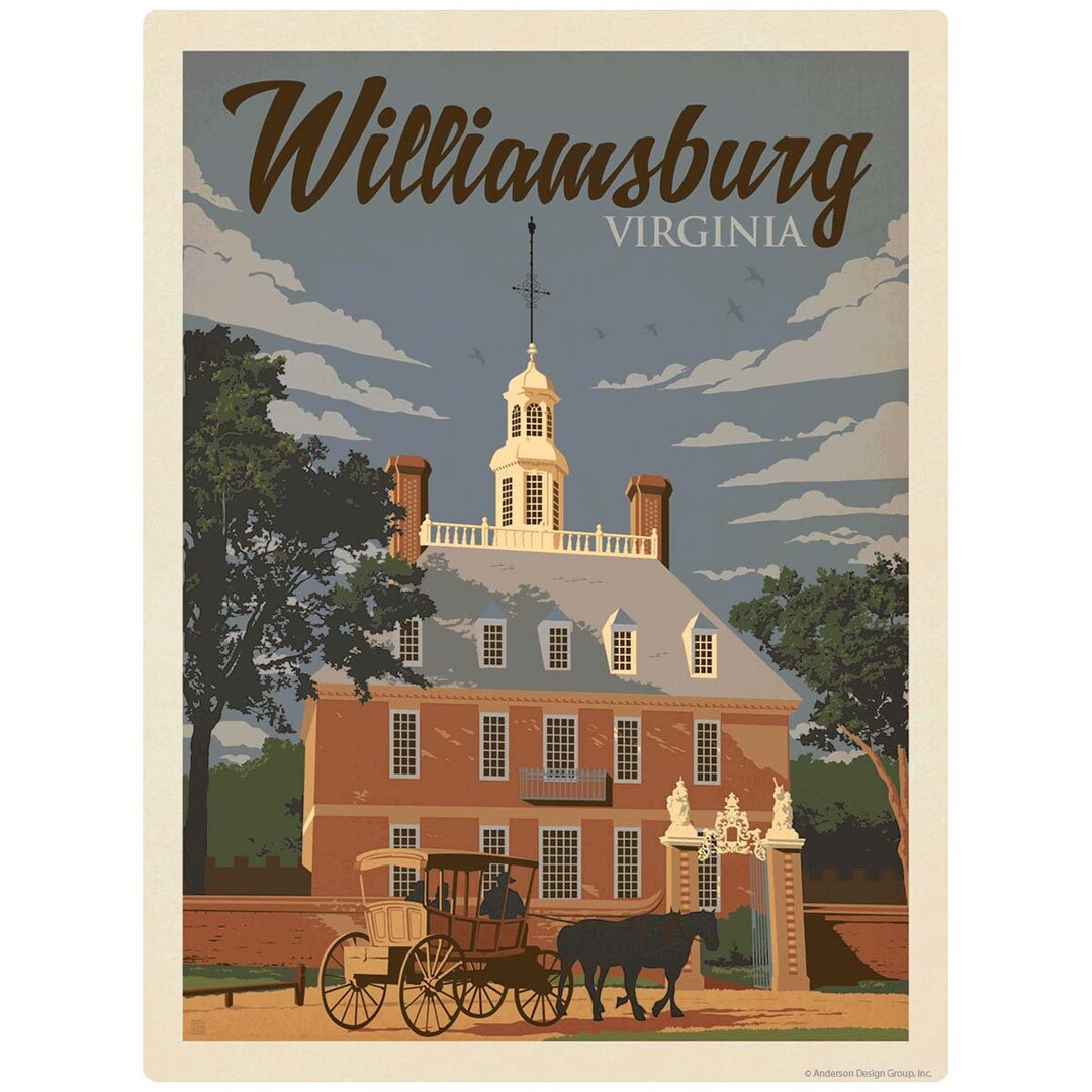 Williamsburg Virginia Governors Palace Decal Peel and Stick US Travel ...