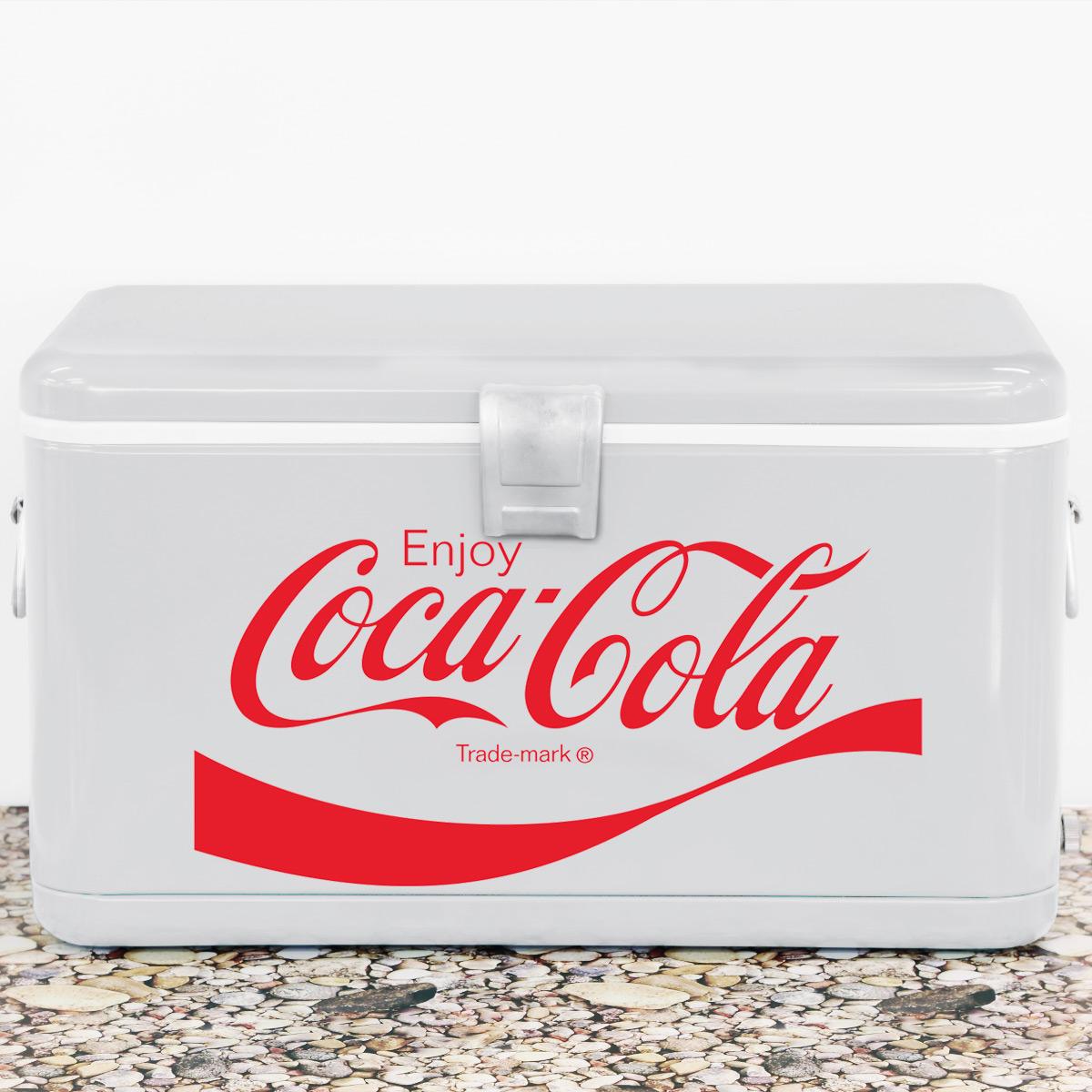 Coca-cola Script Cut Out Vinyl Sticker, 1970s Style Decal for Laptop ...