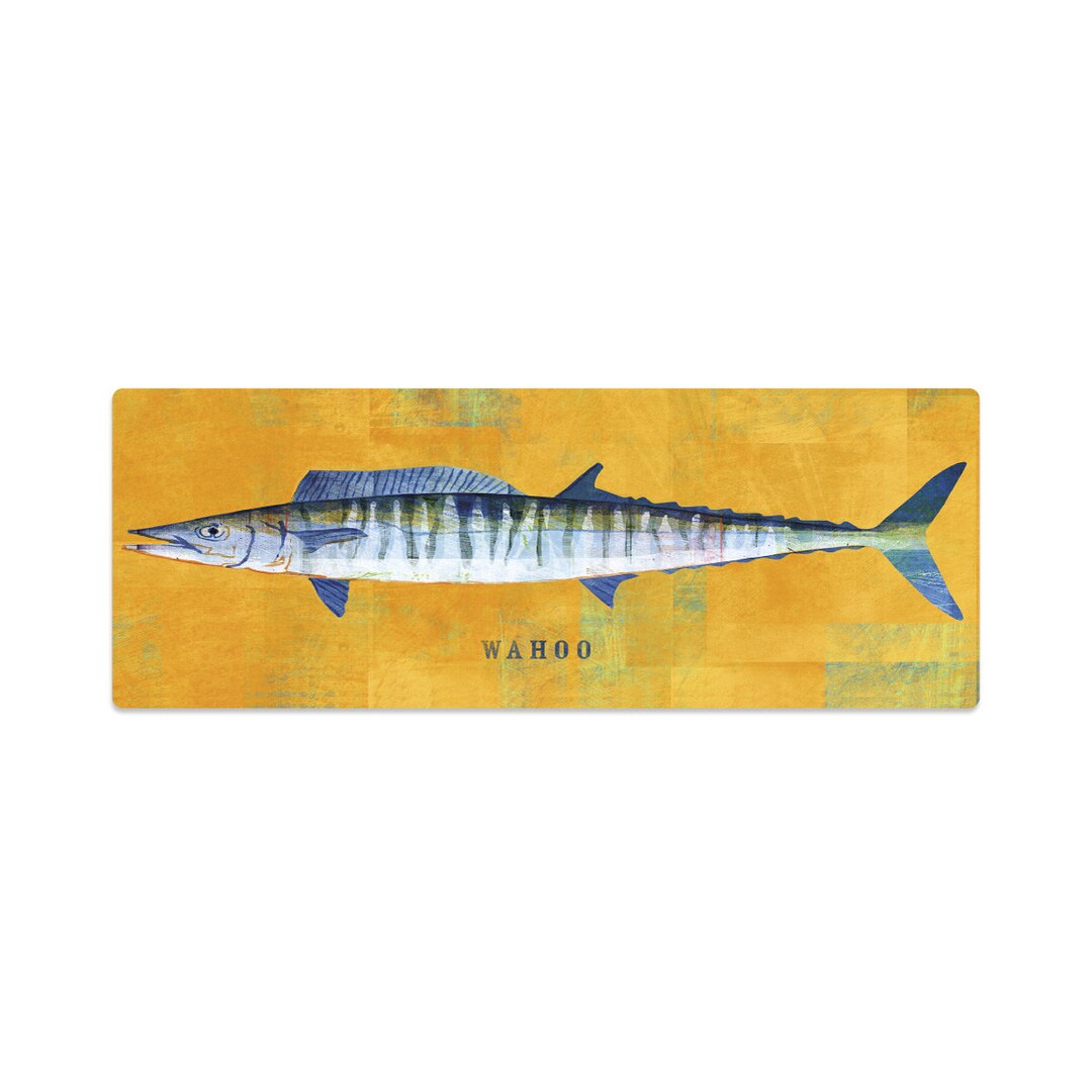 Vinyl Sticker; Wahoo Saltwater Fish Art, for Cars, Trucks, Campers ...