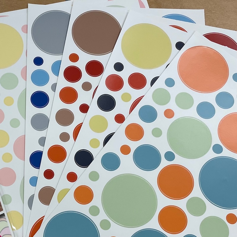 Round Mid Century Stencil - Etsy