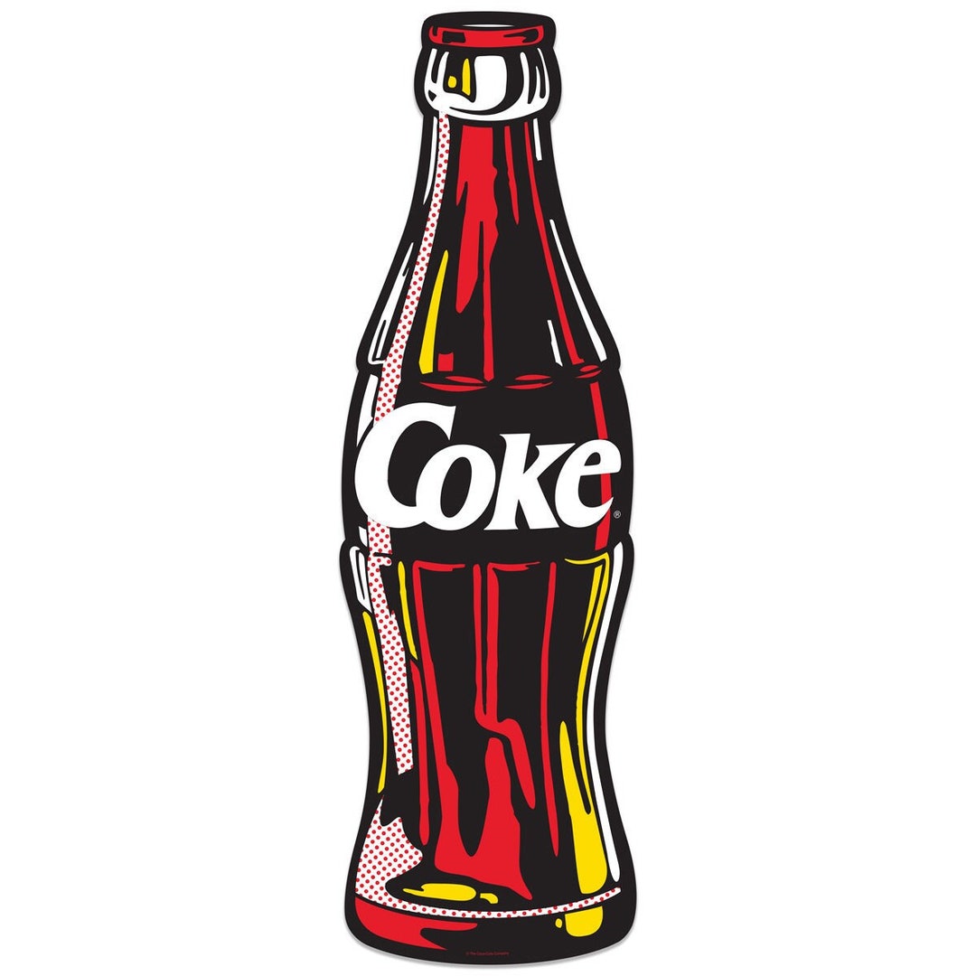 Wall Decal: Coca-cola Pop Art Bottle Wall Decals, Officially Licensed ...