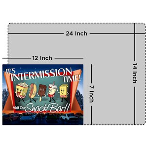 Intermission Time Snack Bar Wall Decal, Lobby Dancing Concession Stand ...