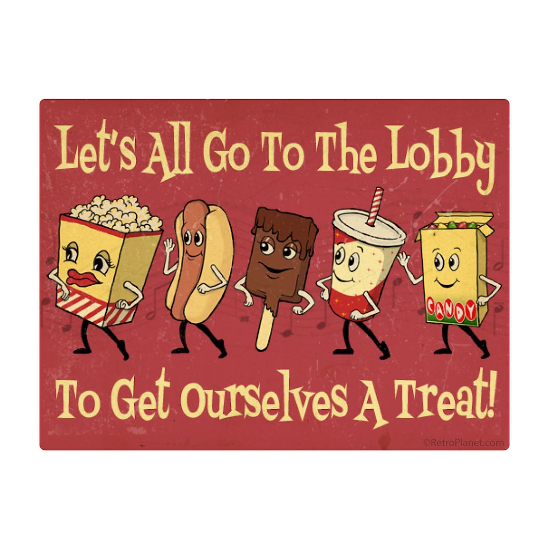 Lets Go to the Lobby Dancing Snacks Vinyl Sticker - Etsy