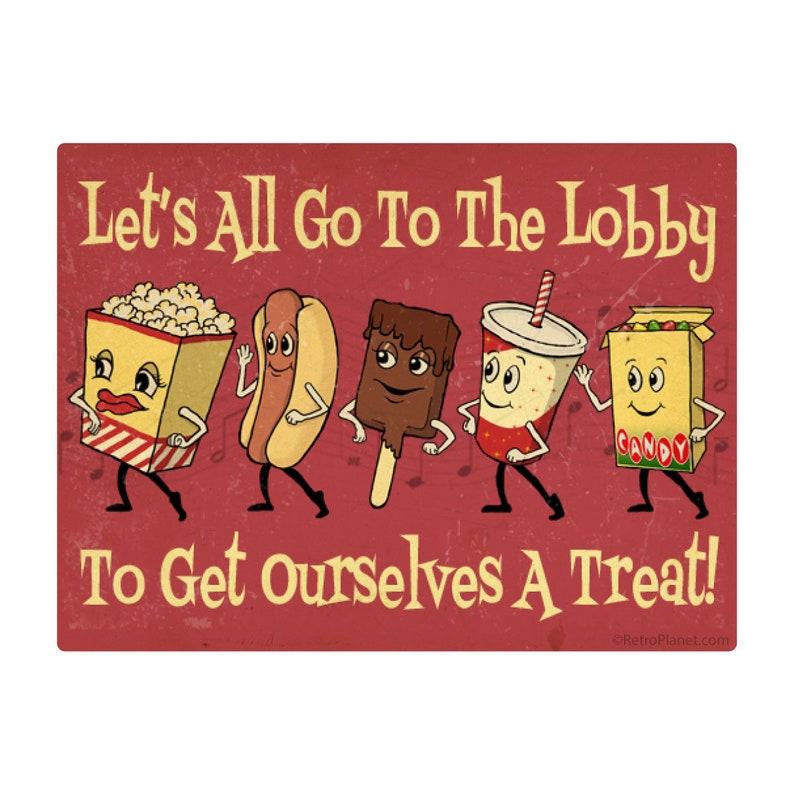 Lets Go to the Lobby Dancing Snacks Vinyl Sticker - Etsy