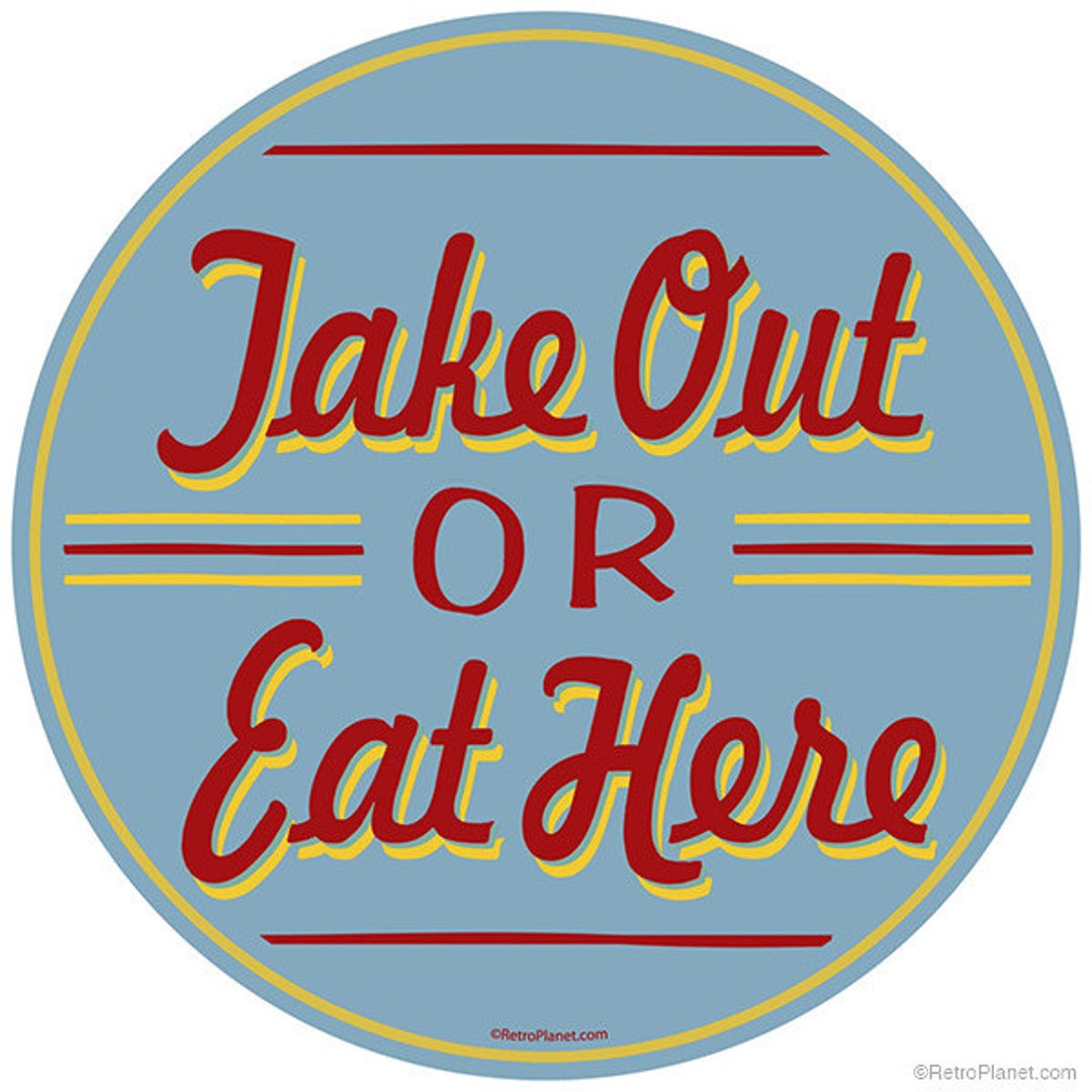 Take Out Or Eat Here Wall Decal Etsy UK take-out-or-eat-here-wall-decal-etsy-uk
