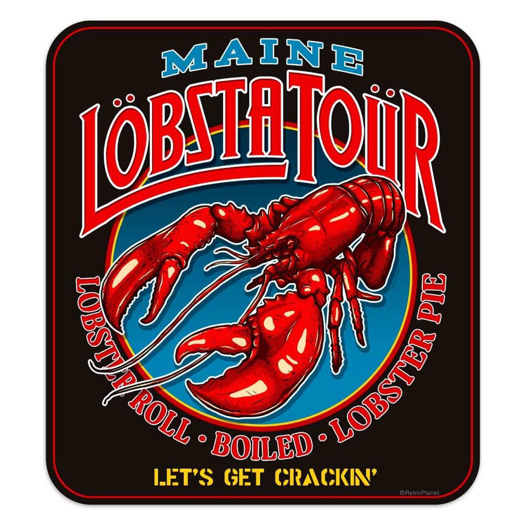 Bumper Sticker; Maine Lobsta Tour 2024, Lobster Lover Gift Idea, Vinyl ...