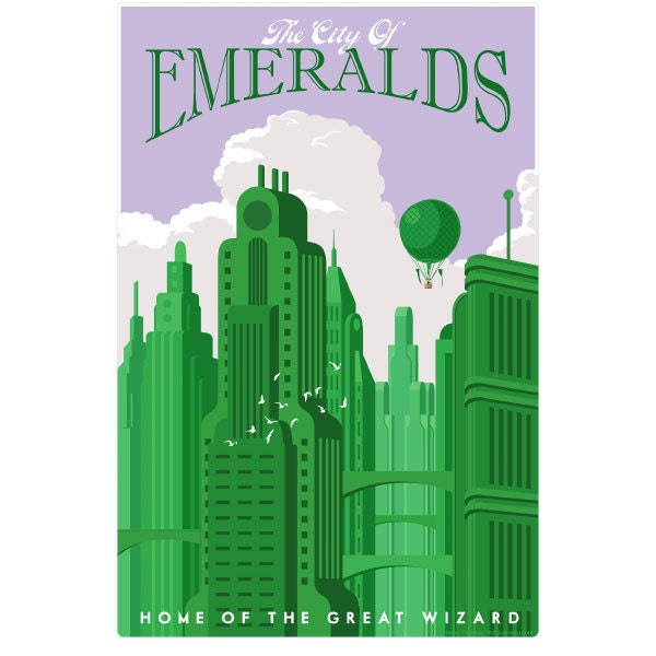 Emerald City Wizard of Oz Wall Decal - Etsy