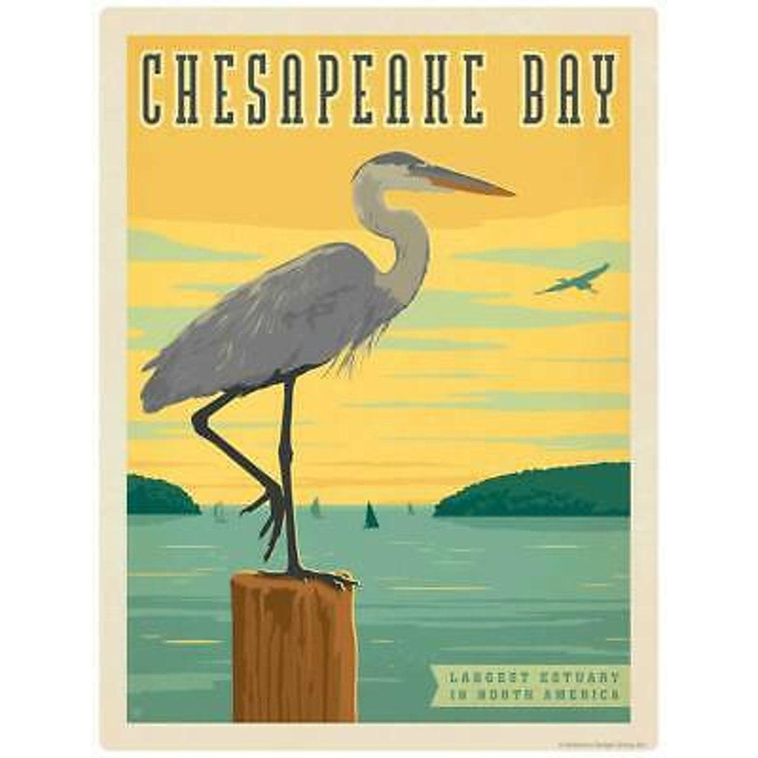 Chesapeake Bay Decal Peel and Stick US Travel Souvenir Wall Sticker ...