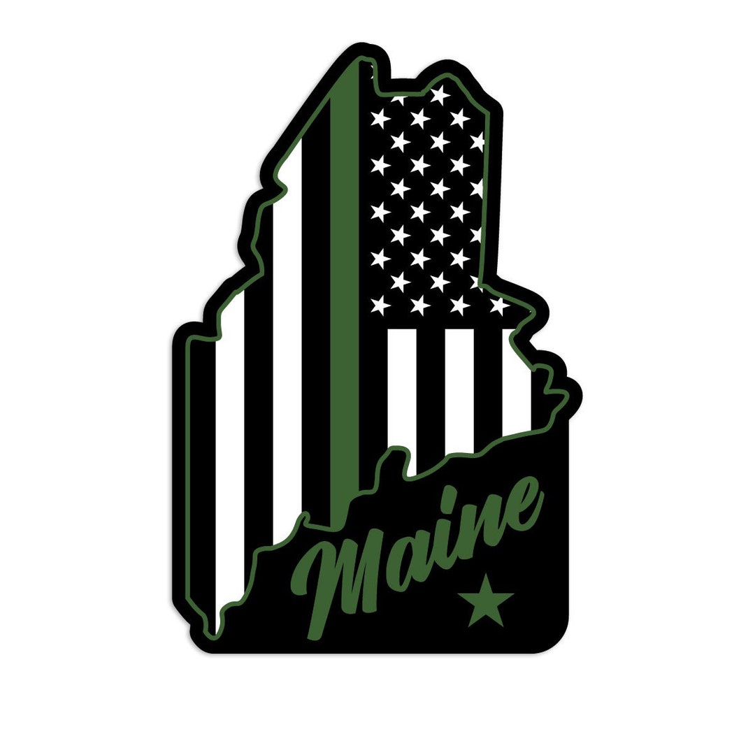 Vinyl Sticker; Maine Supports Military Decal, Show Support for Your ...