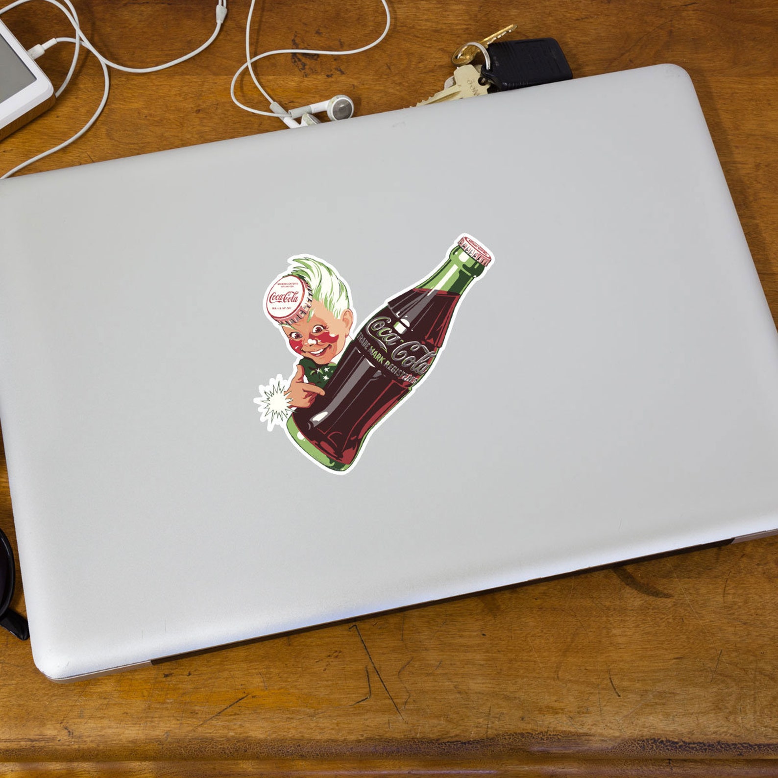 Coca-cola Vinyl Sticker, Sprite Boy & Coke Bottle, Officially Licensed ...