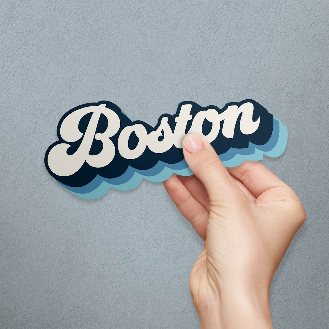 Bumper Sticker; Boston Groovy 70s Colors, for Laptops, Car Windows ...