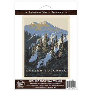 Lassen Volcanic National Park California Steam Vinyl Sticker–laptop ...
