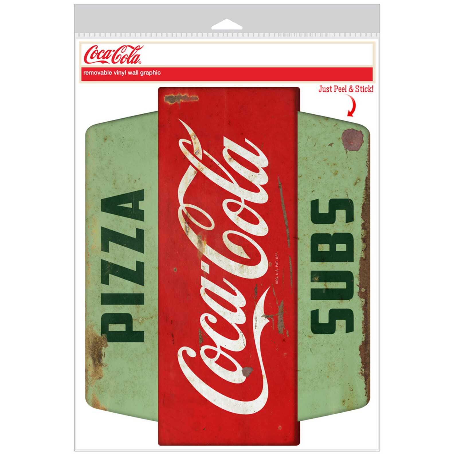 Coca-Cola Decal Pizza Subs Hexagon Googie Style | Etsy