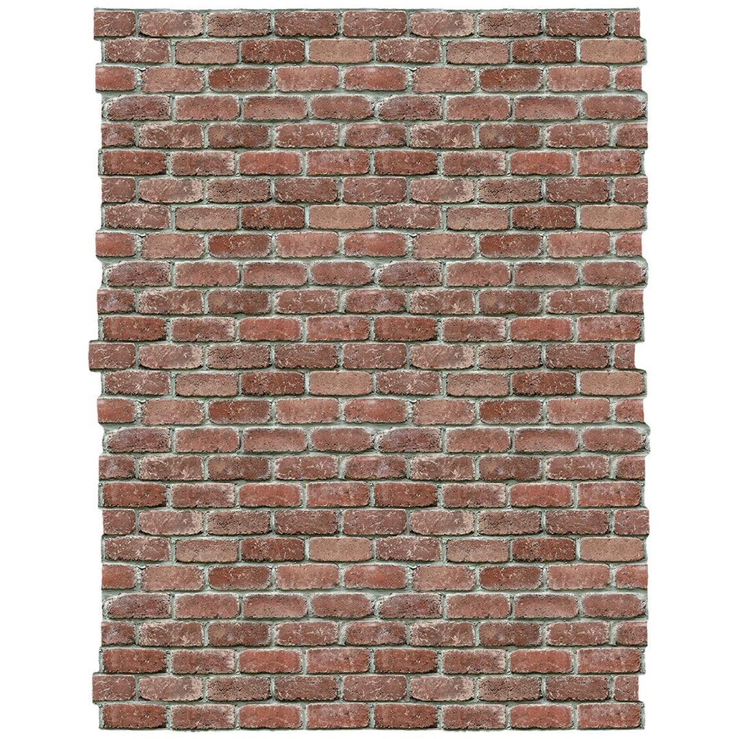 Plain Faux Brick Wall Decal Vertical Panel Mural Peel & Stick Graphic ...