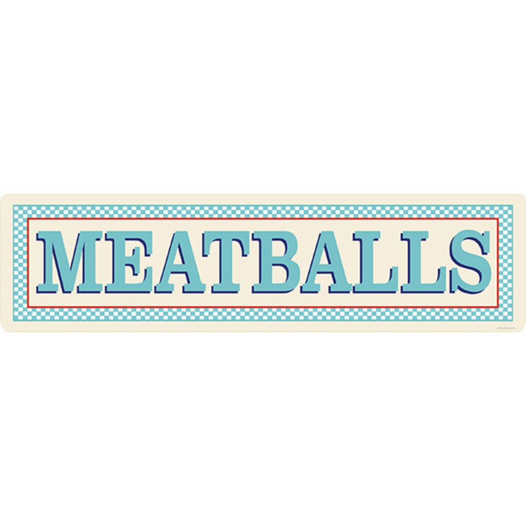 Meatballs Italian Food Wall Decal - Etsy