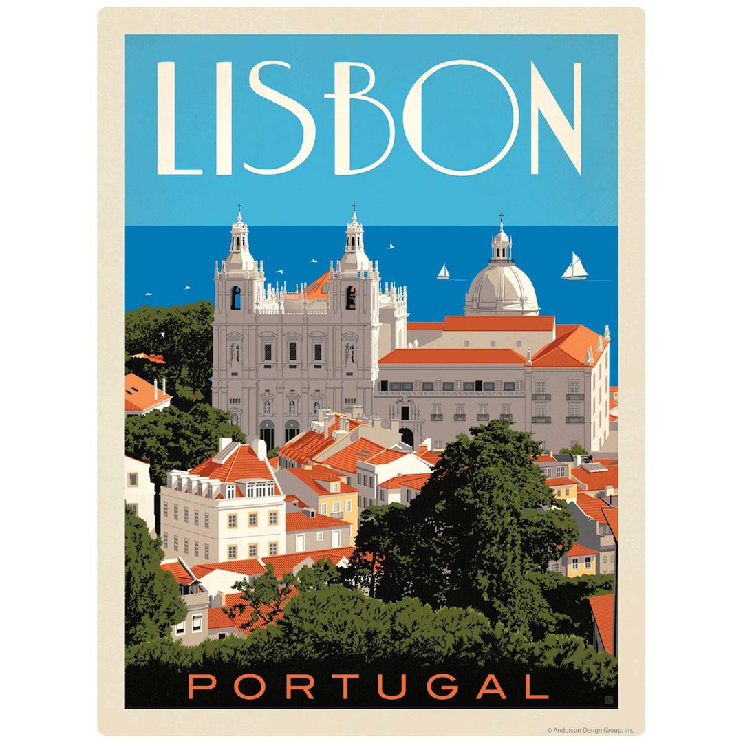 Lisbon Portugal Vinyl Stickerlaptop Decalbumper Stickercar Window ...