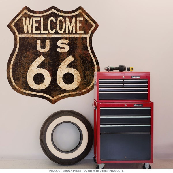 Route 66 Wall Mural - Etsy